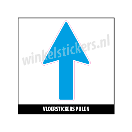 vloersticker pijlen recht zwart