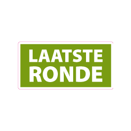 raamsticker met laatste ronde