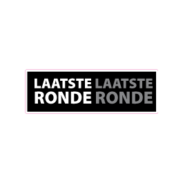 raamsticker met laatste ronde
