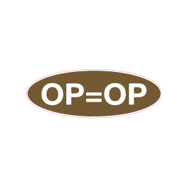 Etalage op=op sticker ovaal