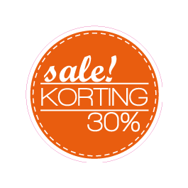 raamsticker met korting