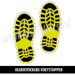vloersticker pijlen recht zwart